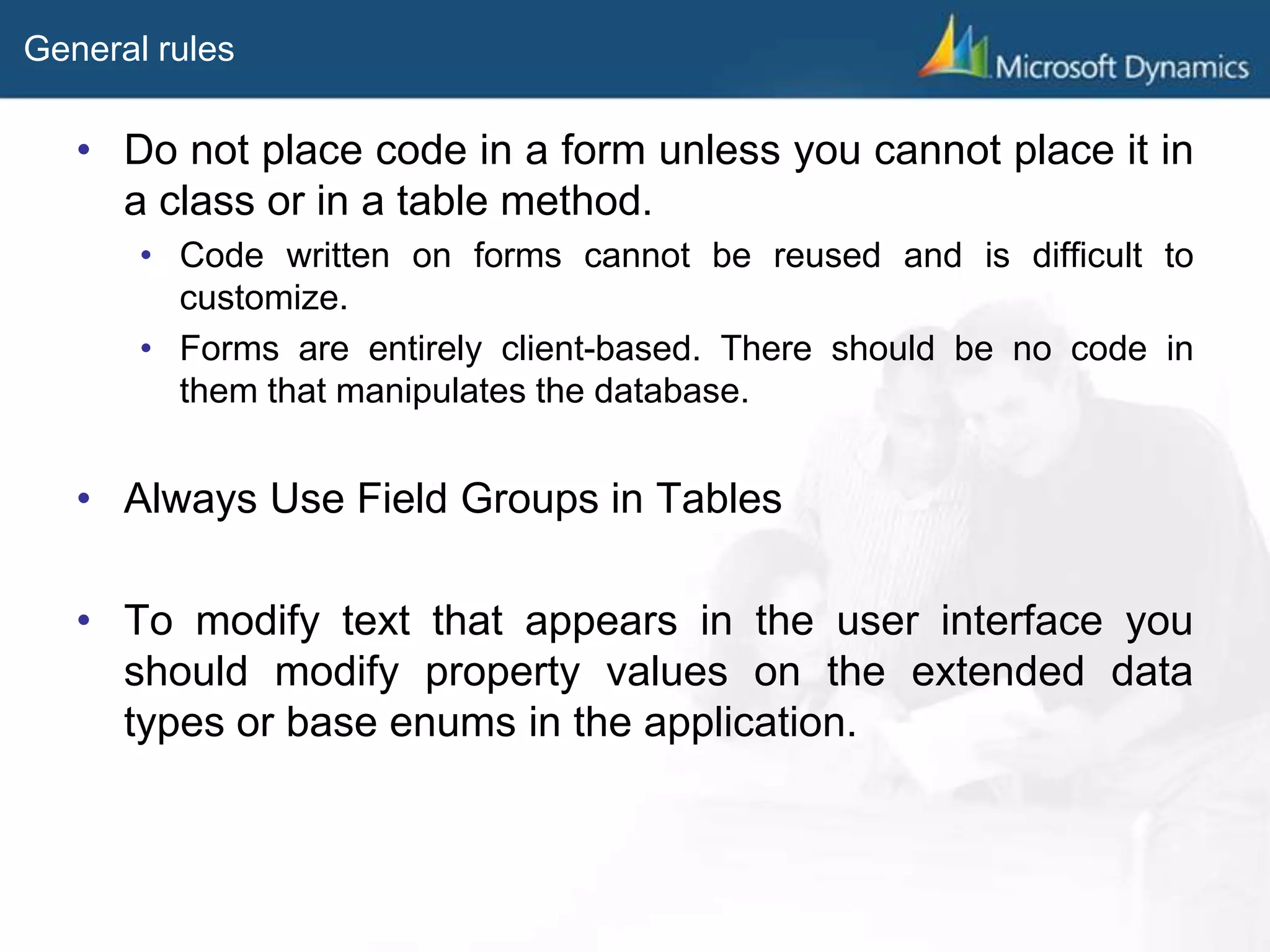 Microsoft dynamics ax2012 : forms and tables methods call sequences, How To? | PPTX