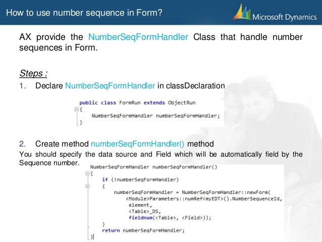 Microsoft Dynamics Ax2012 Number Sequence Framework Step By Step