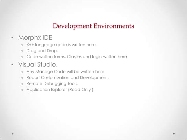 Microsoft Dynamics Ax 2012 Development Introduction Part 13 Pptx Databases Computer