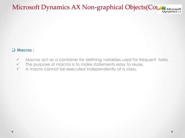 Microsoft dynamics ax 2012 development introduction part 1/3 | PPTX ...