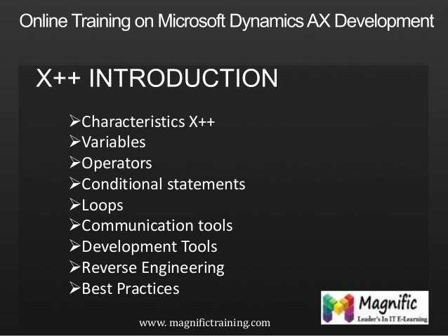 Microsoft dynamics ax 2012 technical online training in usa,uk and india