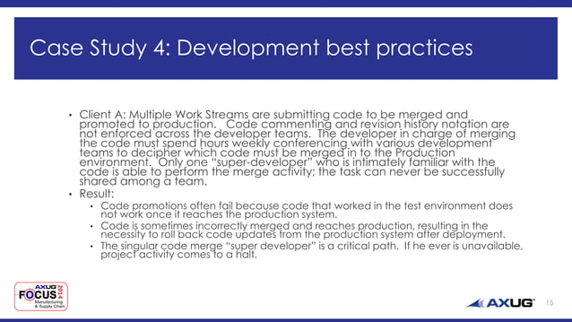 Microsoft Dynamics AX Implementation Stabilization Case Studies | PPTX