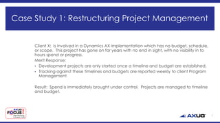Microsoft Dynamics AX Implementation Stabilization Case Studies | PPTX