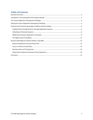 Microsoft Dynamics CRM - XRM Advantage for Solution Builders Whitepaper | PDF | Shareware and ...