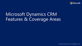 Microsoft Dynamics CRM 2015 Pre-sales Presentation Material | PDF
