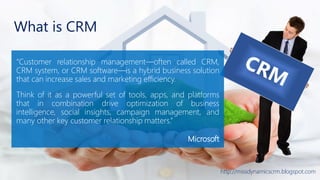 Microsoft Dynamics CRM 2015 Pre-sales Presentation Material | PDF