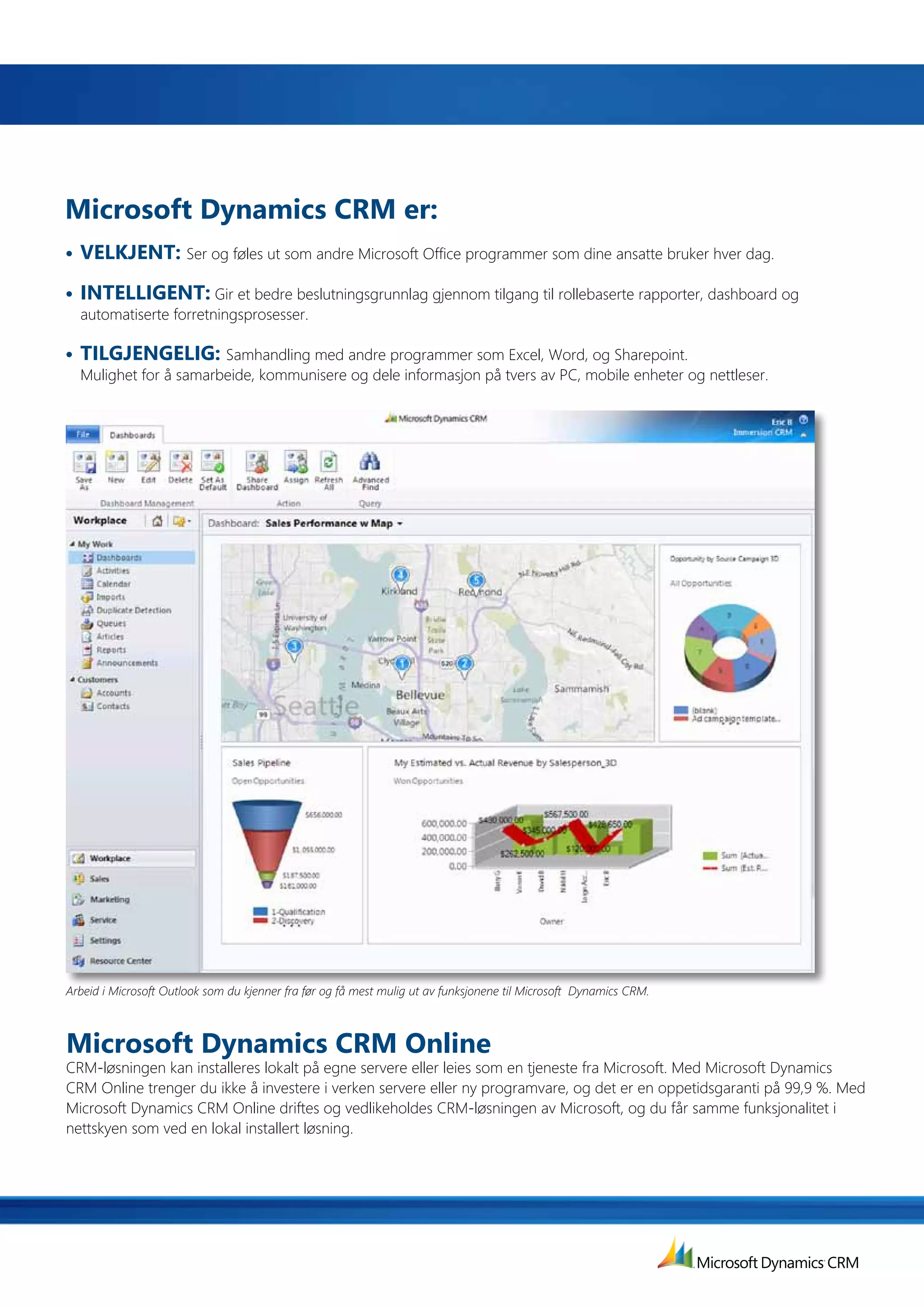 Microsoft dynamics crm brosjyre 2011 | PDF