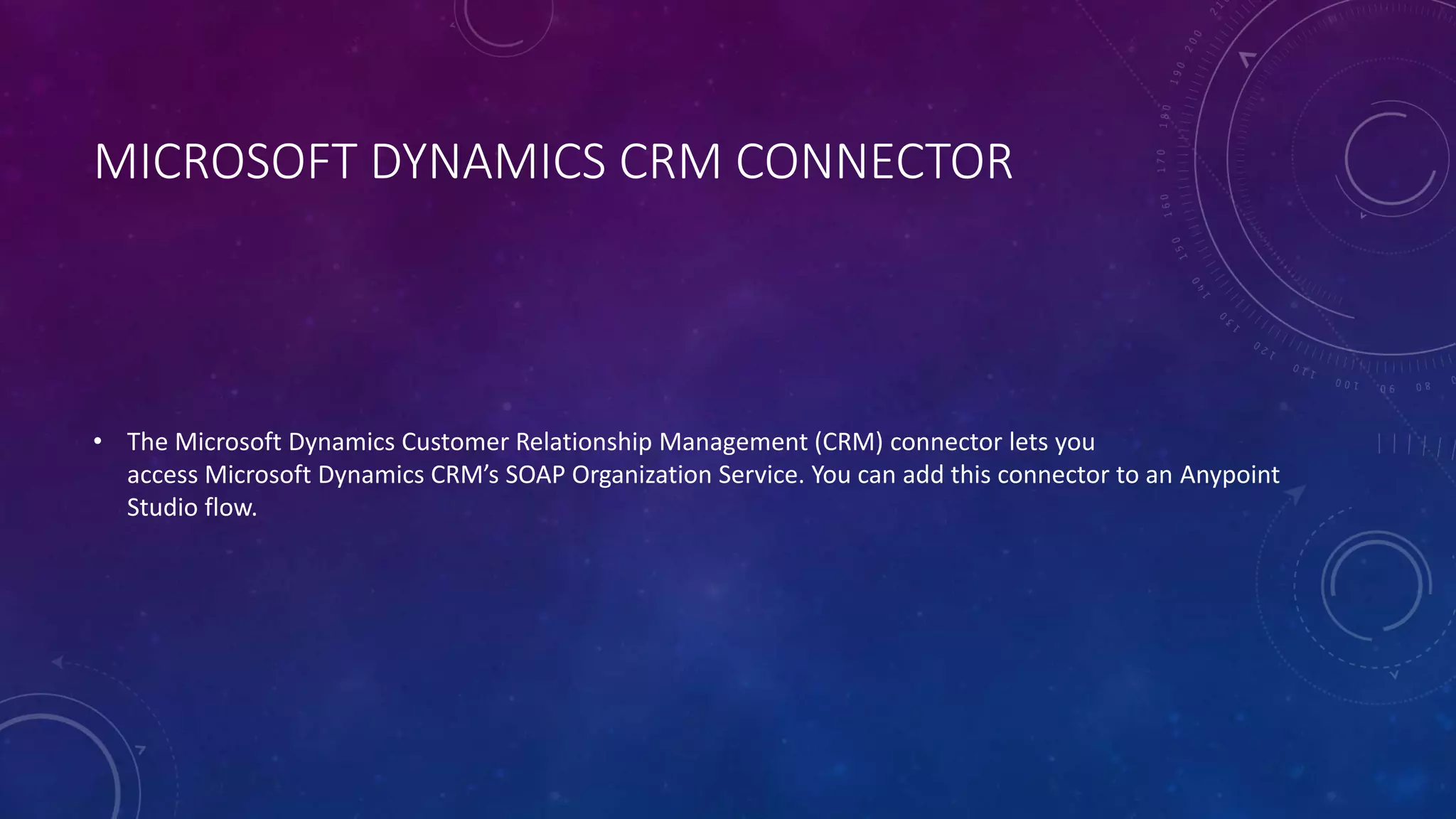 Microsoft Dynamics CRM Connector | PPTX | Internet | Computing