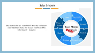 Top 3 CRM Functional Modules Overview | PPTX