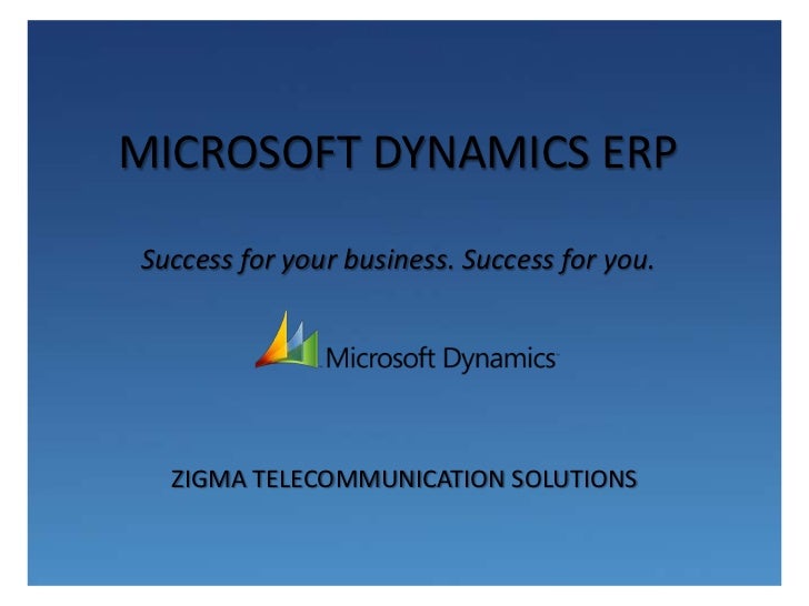 Microsoft Dynamics Erp