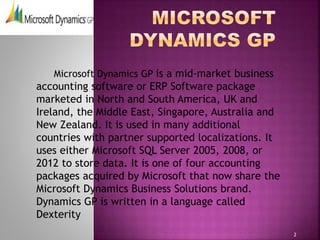 Microsoft dynamics gp | PPTX