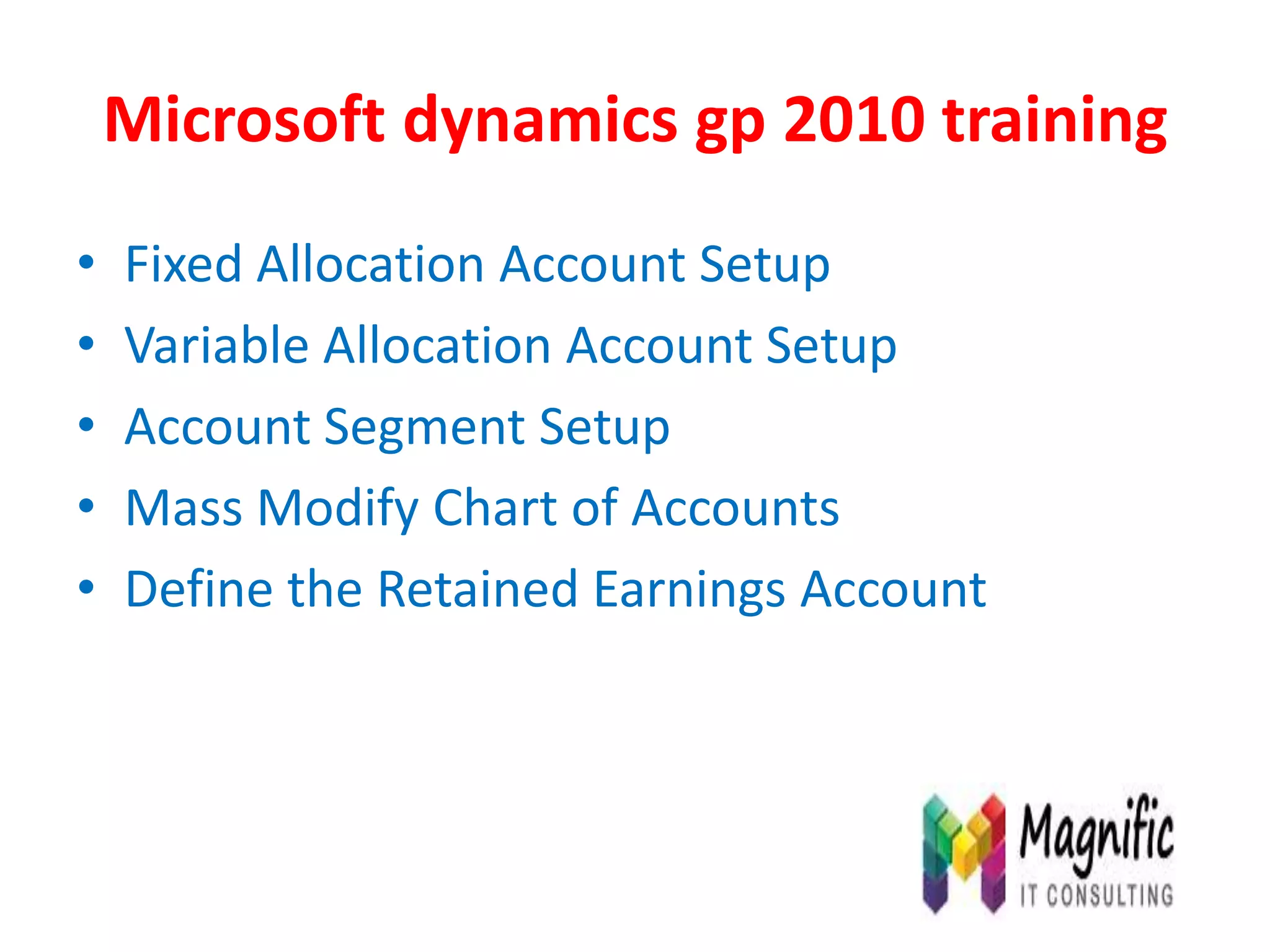 Microsoft dynamics training | PPTX