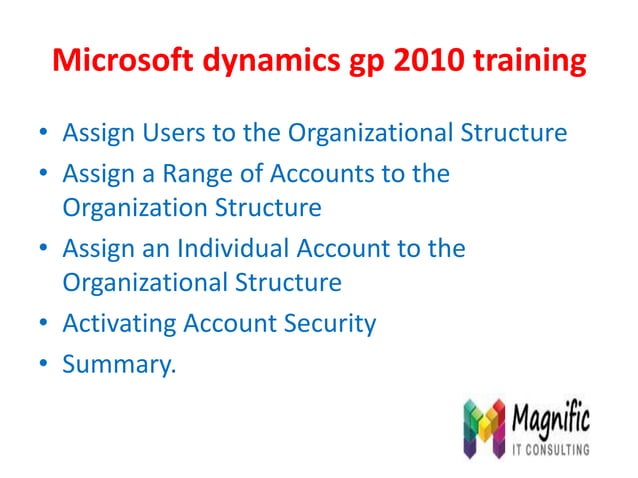 Microsoft dynamics training | PPTX