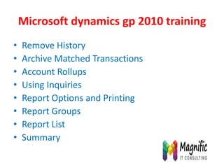 Microsoft dynamics training | PPTX