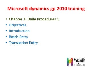 Microsoft dynamics training | PPTX