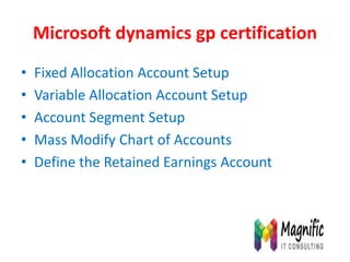 Microsoft dynamics gp certification | PPT