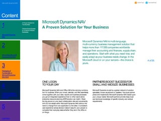 Microsoft Dynamics Nav 2016 product overview and capabilities guide | PPTX