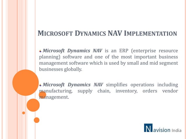 Microsoft Dynamic NAV Implementation | PPT