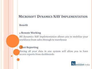 Microsoft Dynamic NAV Implementation | PPT