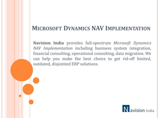 Microsoft Dynamic NAV Implementation | PPT