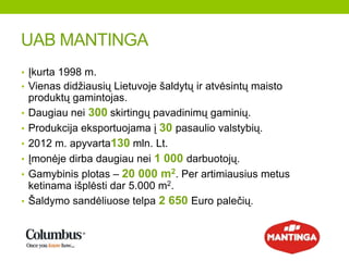 Microsoft Dynamics NAV taikymas UAB "Mantinga" - atvejo analizė | PPTX