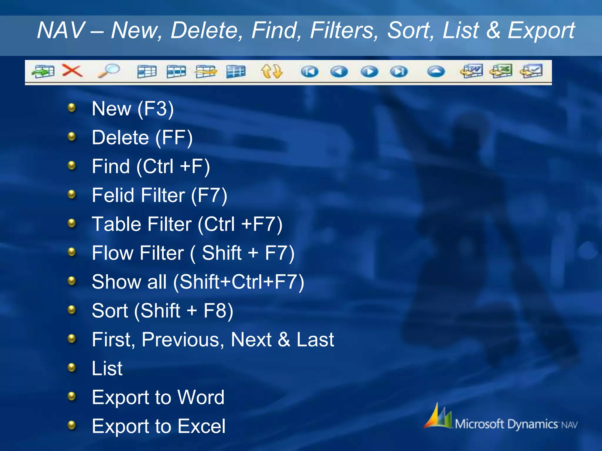 Microsoft Dynamics NAV Training | PPTX