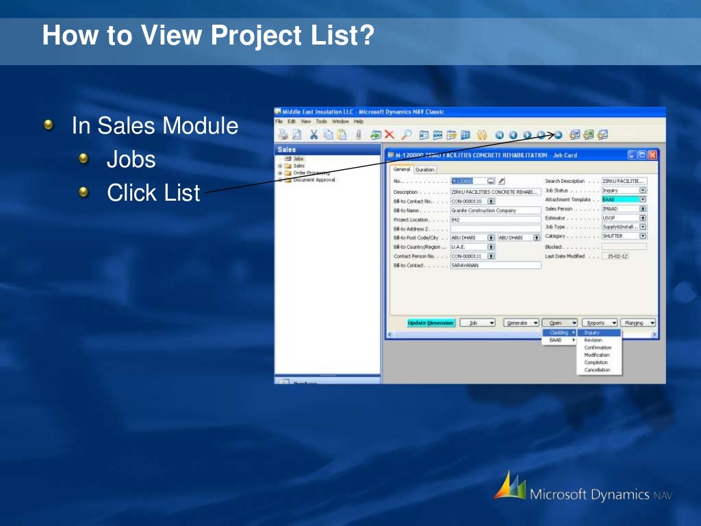 Microsoft Dynamics NAV Training