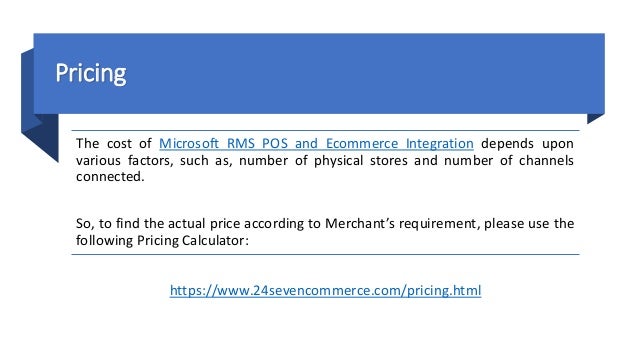 Microsoft Dynamics RMS and eCommerce Integration | PDF