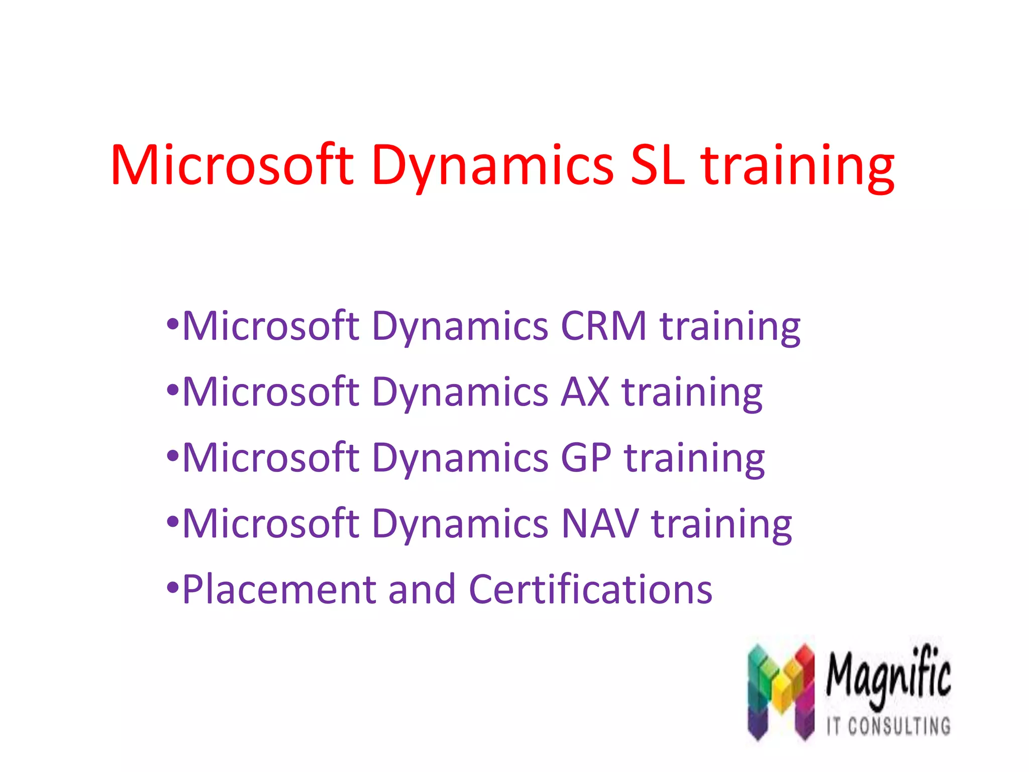 Microsoft dynamics sl training | PPT