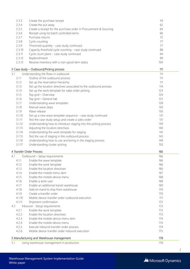 Microsoft dynamics warehouse management system implementation guide | PDF