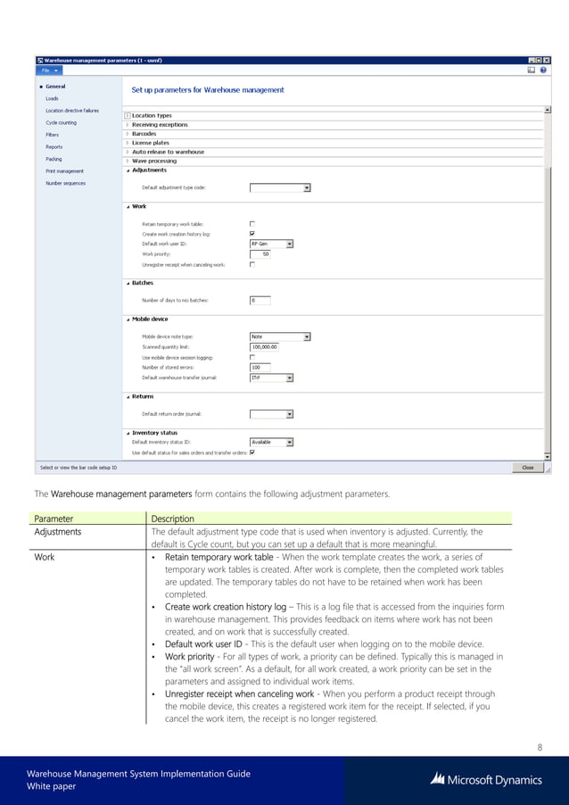Microsoft dynamics warehouse management system implementation guide | PDF