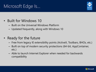 An Introduction to Microsoft Edge | PPTX
