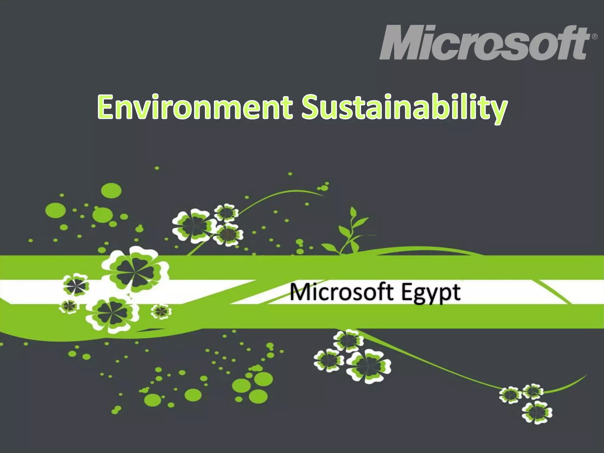 Microsoft environment university presentation | PPT