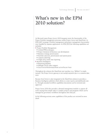 Microsoft EPM 2010 Functional Review | PDF