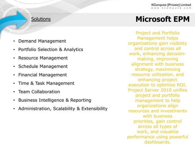 Enterprise Project Management overview | PPT