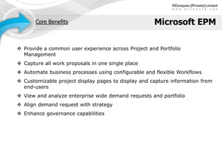 Enterprise Project Management overview | PPTX