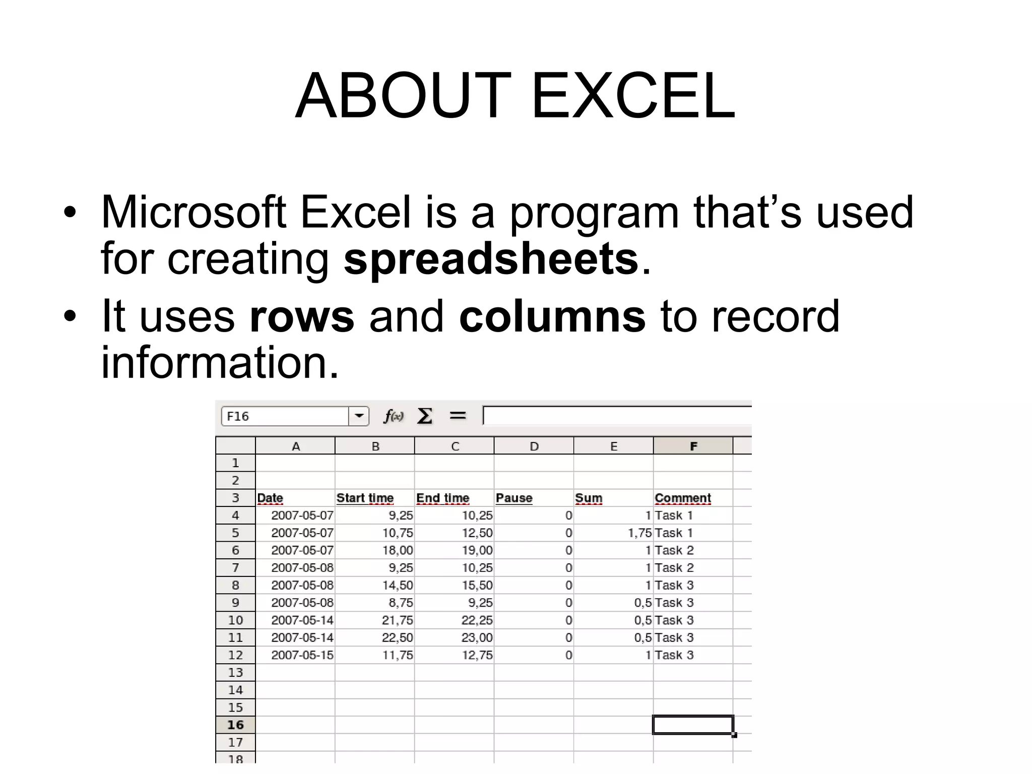 Microsoft excel | PPT