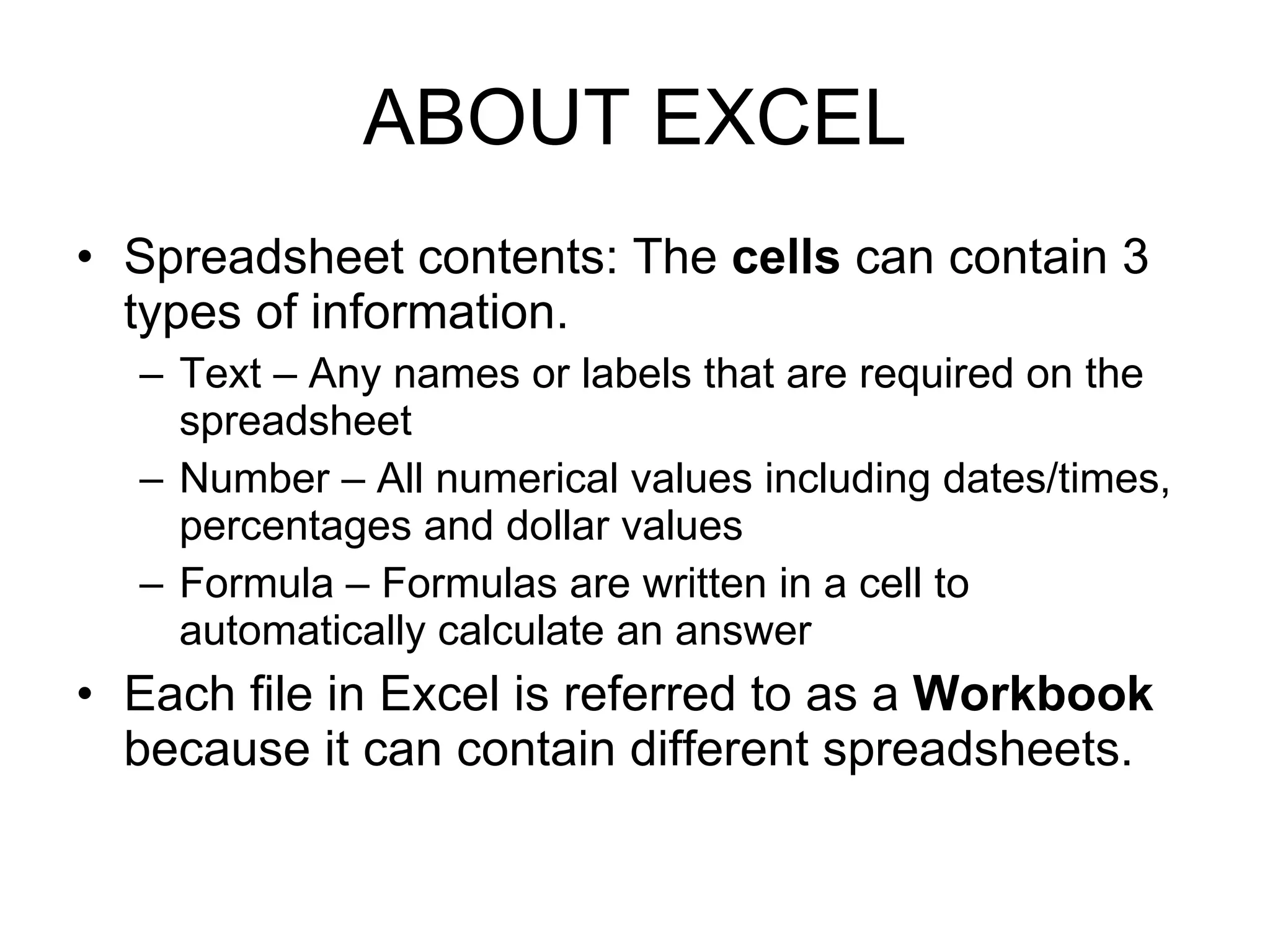 Microsoft excel | PPT
