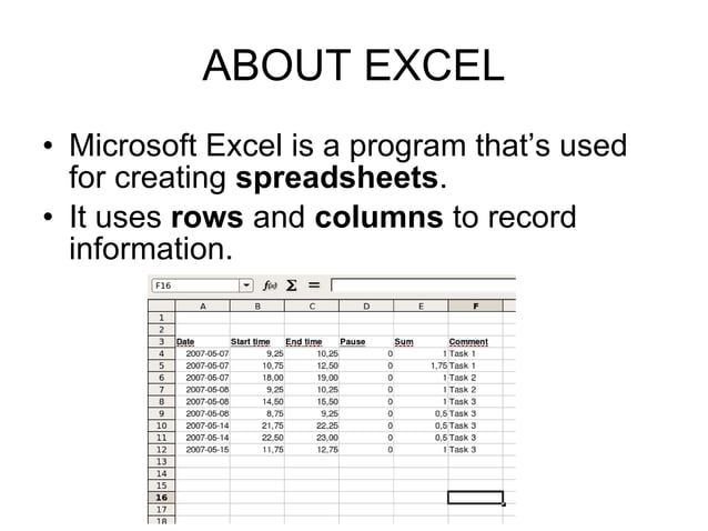 Microsoft excel | PPT