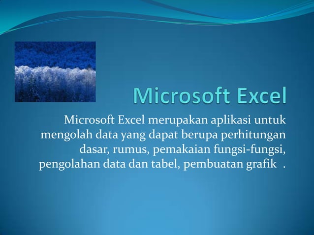 Microsoft excel | PPT