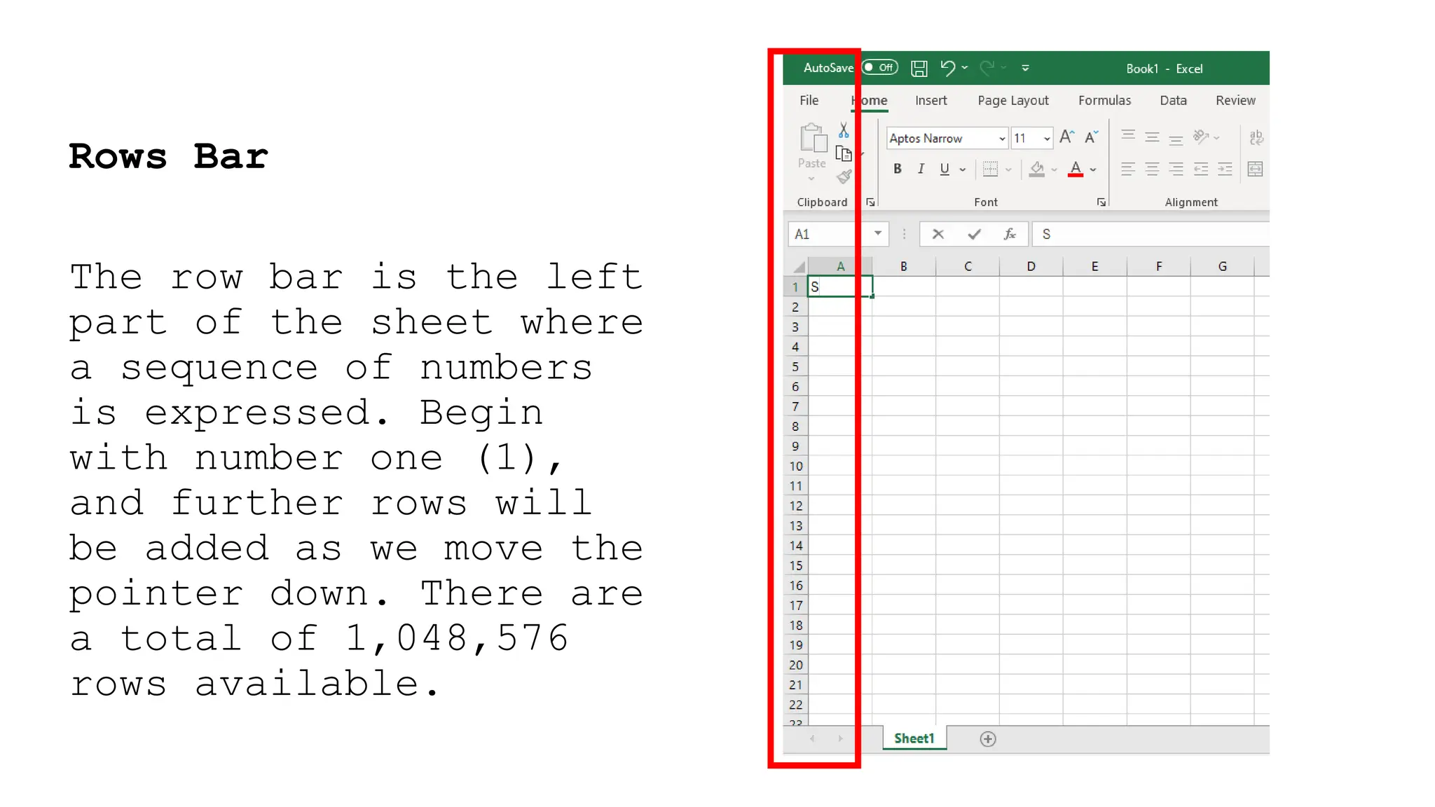 The Microsoft excel and its parts and functions.pptx