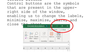 The Microsoft excel and its parts and functions.pptx
