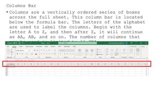 The Microsoft excel and its parts and functions.pptx