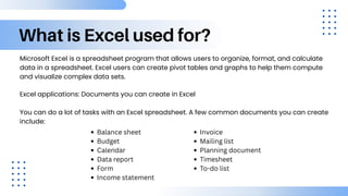 Microsoft Excel: A Comprehensive Overview | PDF