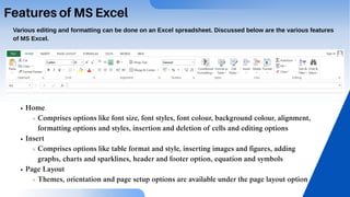 Microsoft Excel: A Comprehensive Overview | PPT