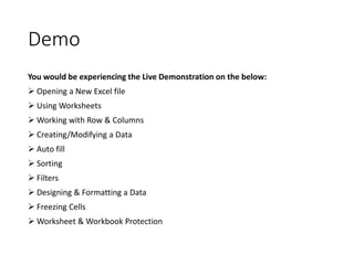 Introduction to Microsoft Excel | PPTX