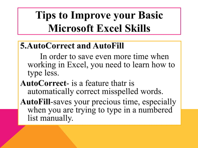 LESSON 3: BASIC SKILLS ON MICROSOFT EXCEL | PPTX