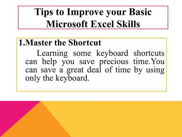 LESSON 3: BASIC SKILLS ON MICROSOFT EXCEL