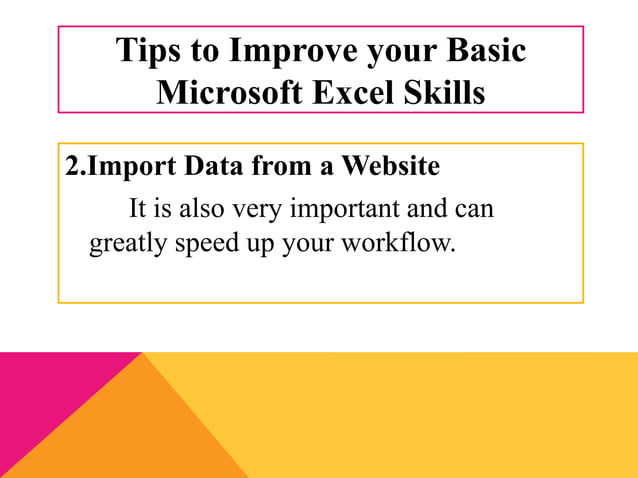 LESSON 3: BASIC SKILLS ON MICROSOFT EXCEL