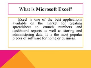 LESSON 3: BASIC SKILLS ON MICROSOFT EXCEL | PPT